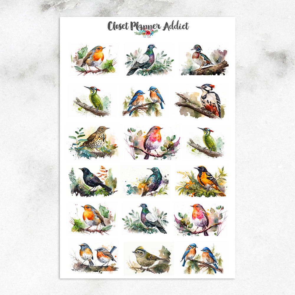 Forest Birds Planner Stickers (MGB-MAY2023) – Closet Planner Addict